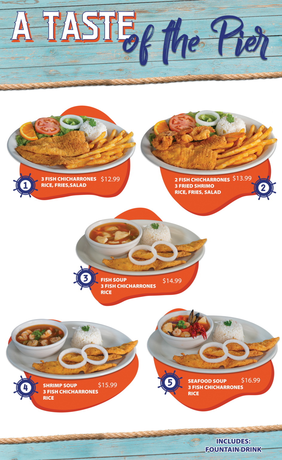 English Menu – Muelle 37