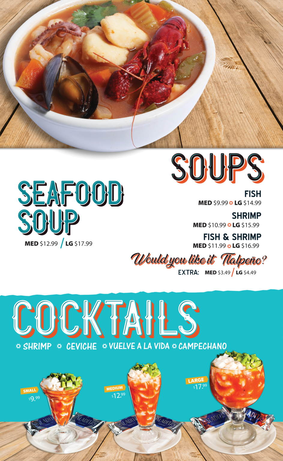 English Menu – Muelle 37