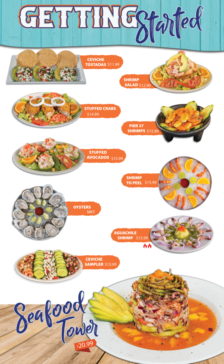 English Menu – Muelle 37