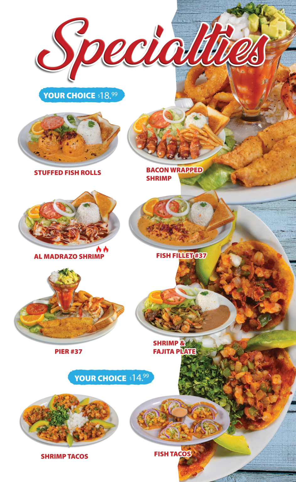 English Menu – Muelle 37